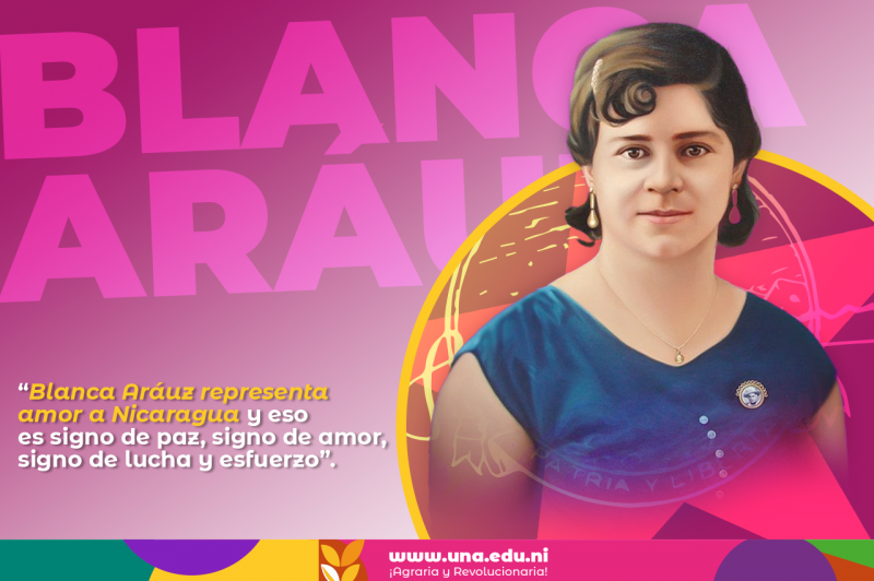 “Blanca Aráuz representa amor a Nicaragua y eso es signo de paz, signo de amor, signo de lucha y ...